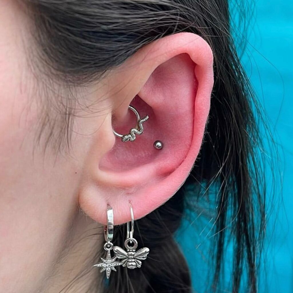 A few lovely piercings from our super talented piercing apprentice ...